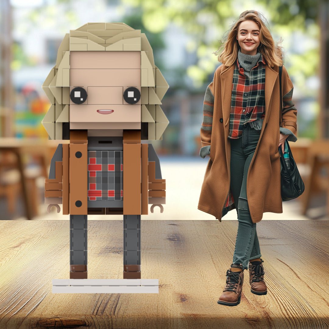 Custom Brick Figures | Square Face Full Body photo customizable DIY ...